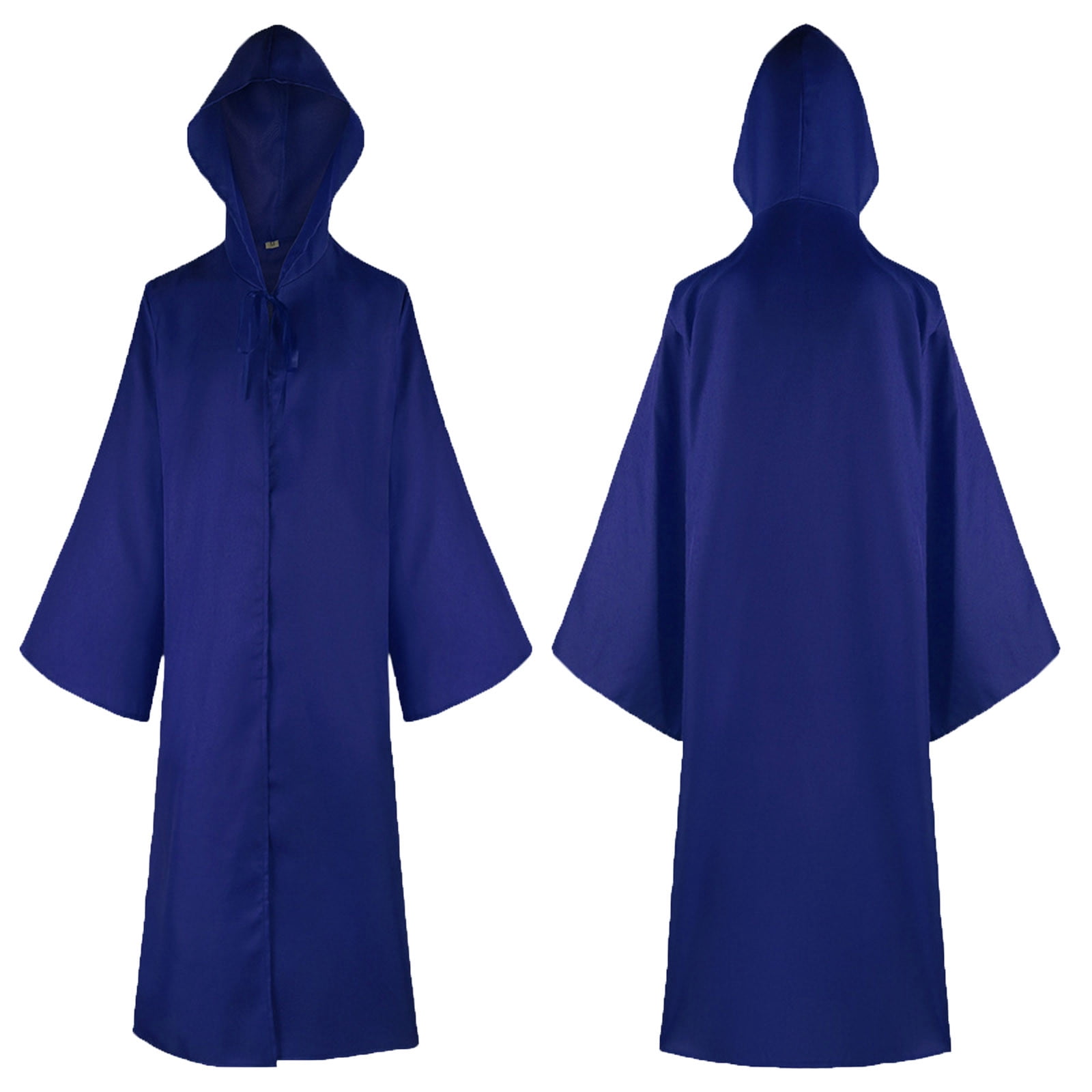 Busydd Womens Halloween Cloak Solid Color Hooded Witch Costume Long ...