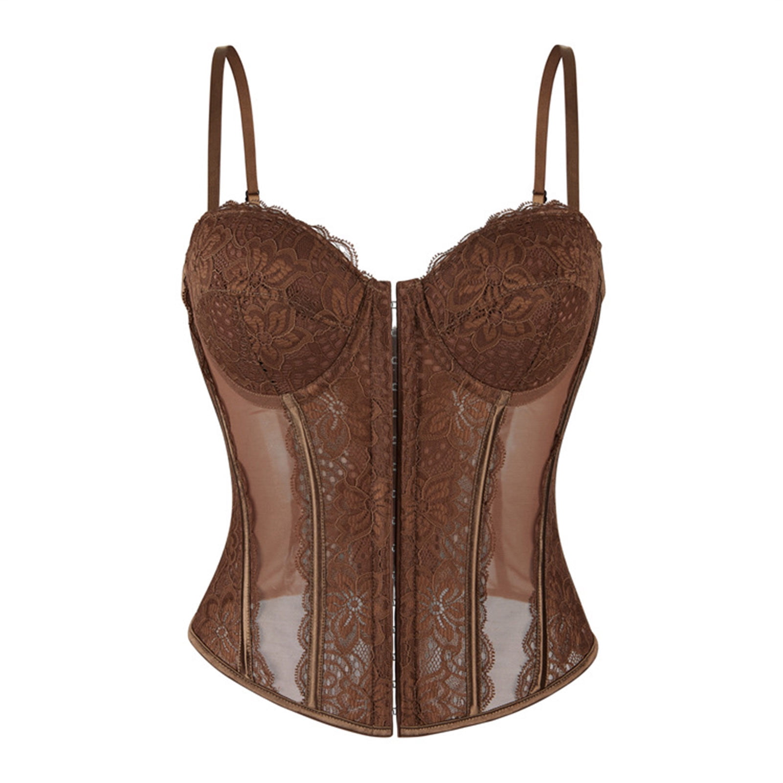 Busydd Womens Corset Top Trendy Vintage Elastic Lace-up Corset Tops for ...