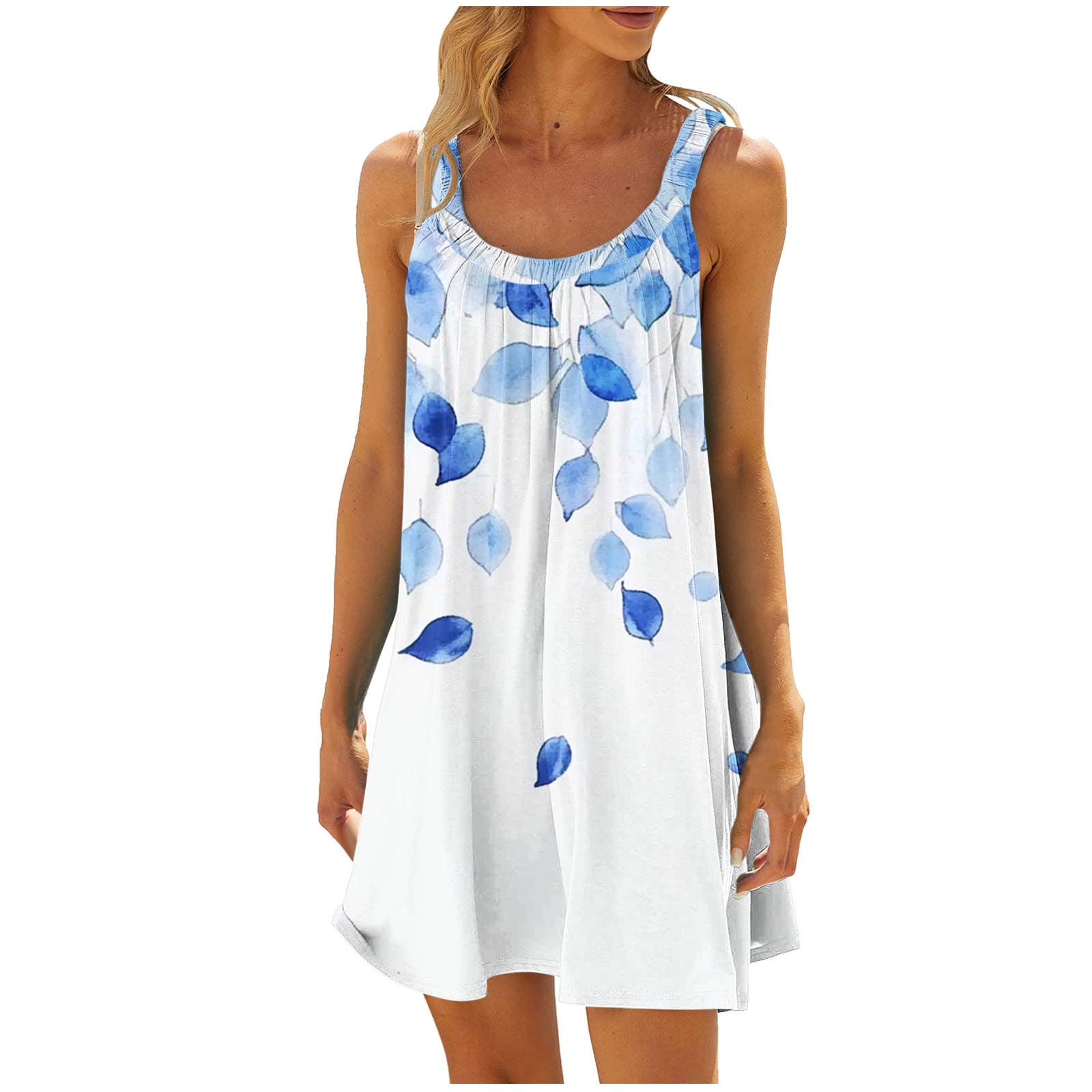 Busydd Womens Dresses Fashion Boho Floral Print Sundresses for Women ...