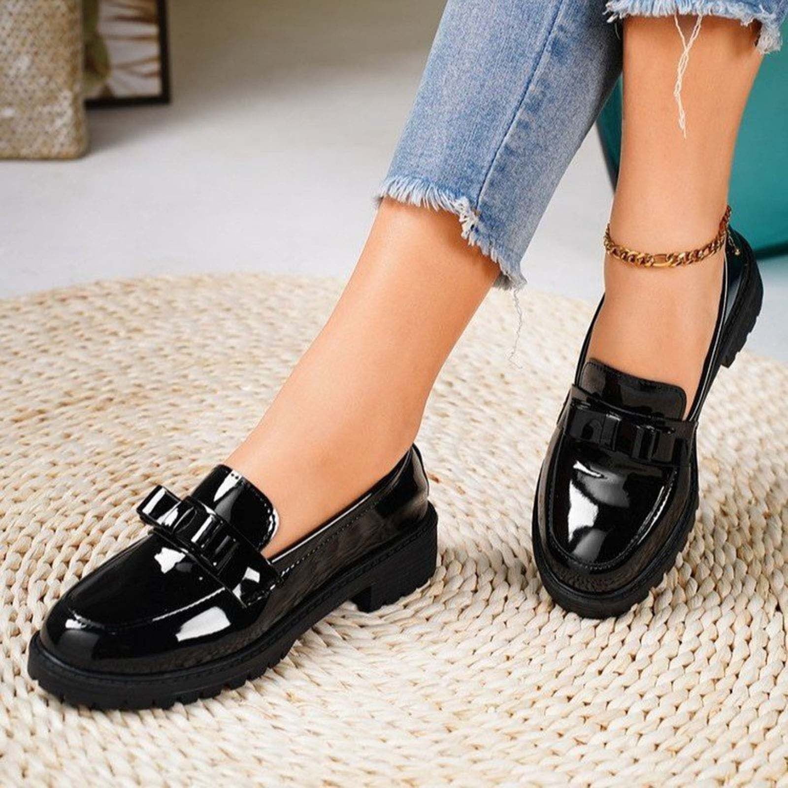 Busydd Womens Loafers Fashionable Slip on Loafers for Women Dressy ...