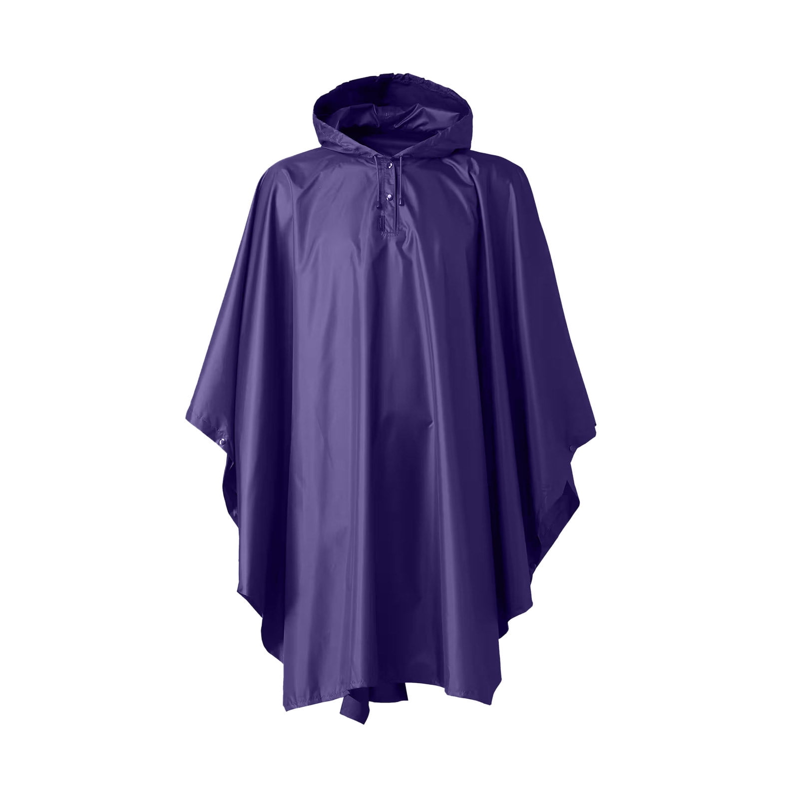 Busydd Womens Rain Jacket Solid Color Hooded Rain Coat Long Sleeve ...