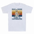 But Caffeinated Inside Dead Men's Skeleton Flower Vintage Cotton Coffee ...