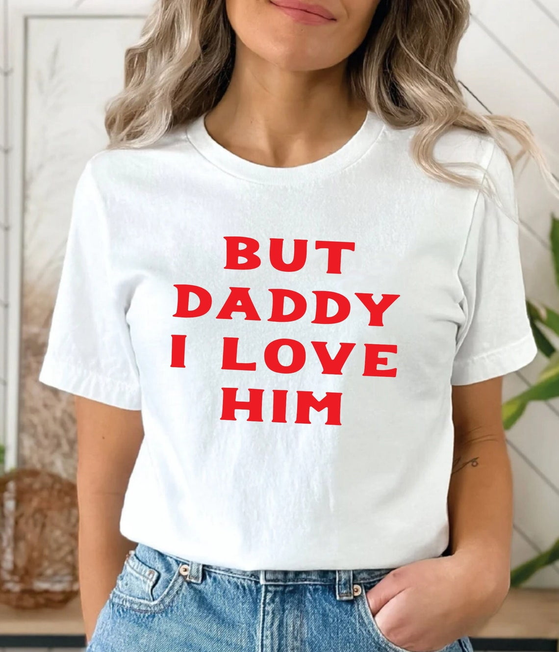 But Daddy I Love Him, Aesthetic Tee, Baby Girl, Cute, Y2K, 90S, Y2K ...