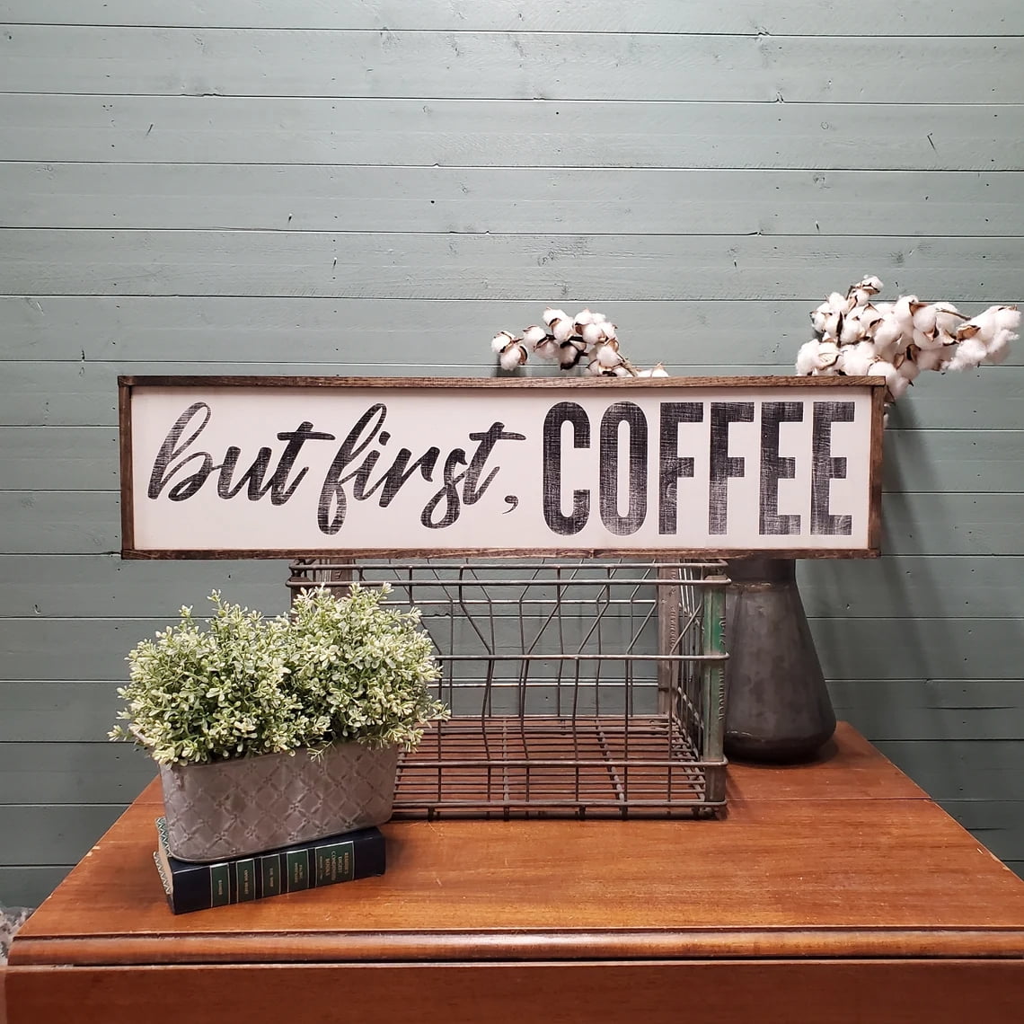 But First Coffee Sign, Gift for Coffee Lover, Coffee Signs for Kitchen ...