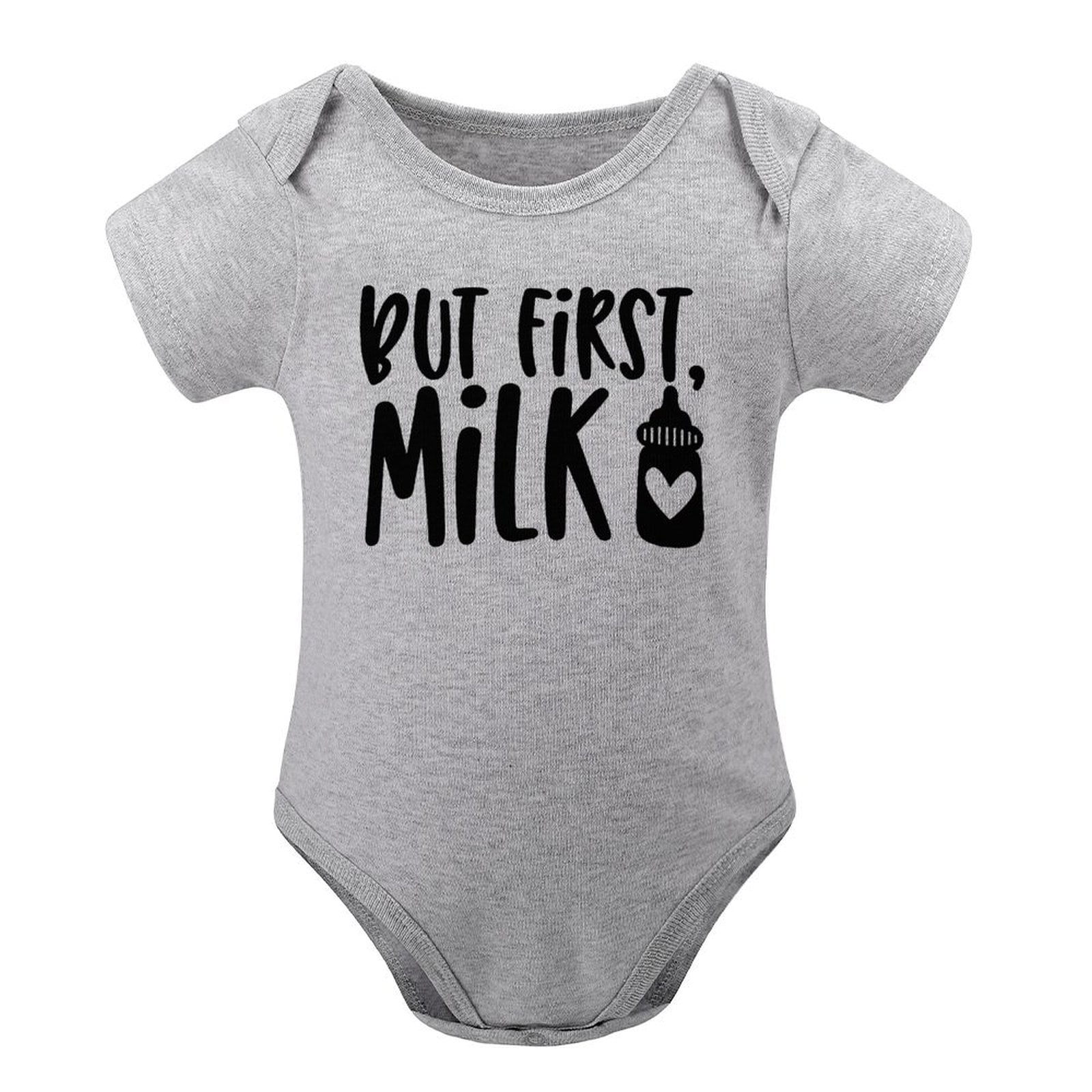 But First Milk - Baby Clothes - Funny Newborn Bodysuit Outfits for Boys ...