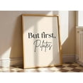 But First Pilates Gym Workout Fitness Girl Quote Poster Art Unframed ...