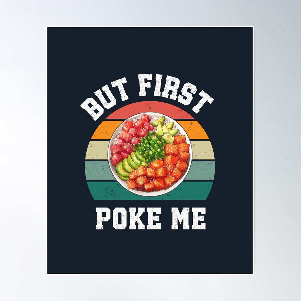 But First Poke Me Poster Wall Art, Modern Wall Decor For Living Room ...