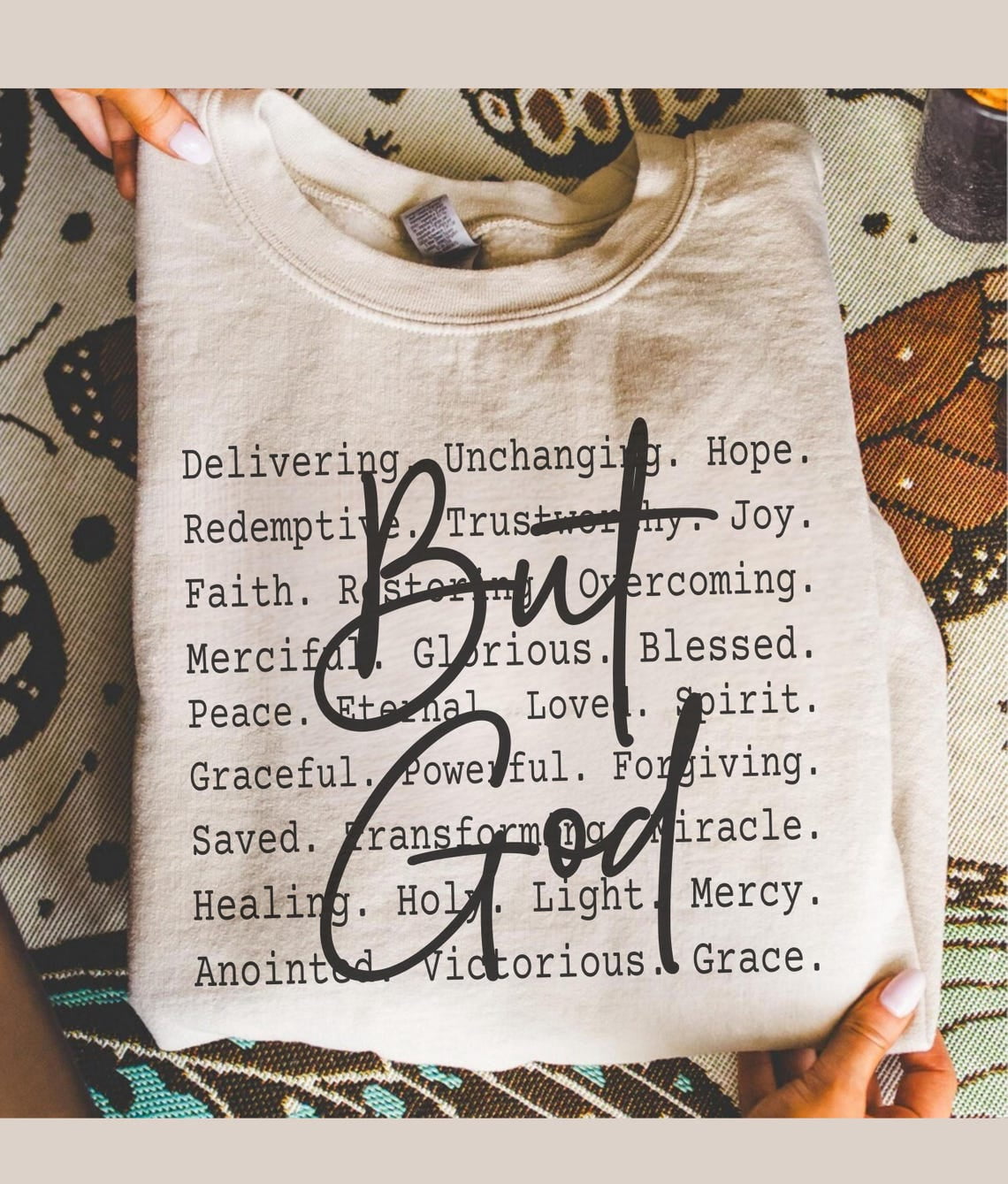 But God Bible Verse Sweatshirt - Christian Religious - Walmart.com