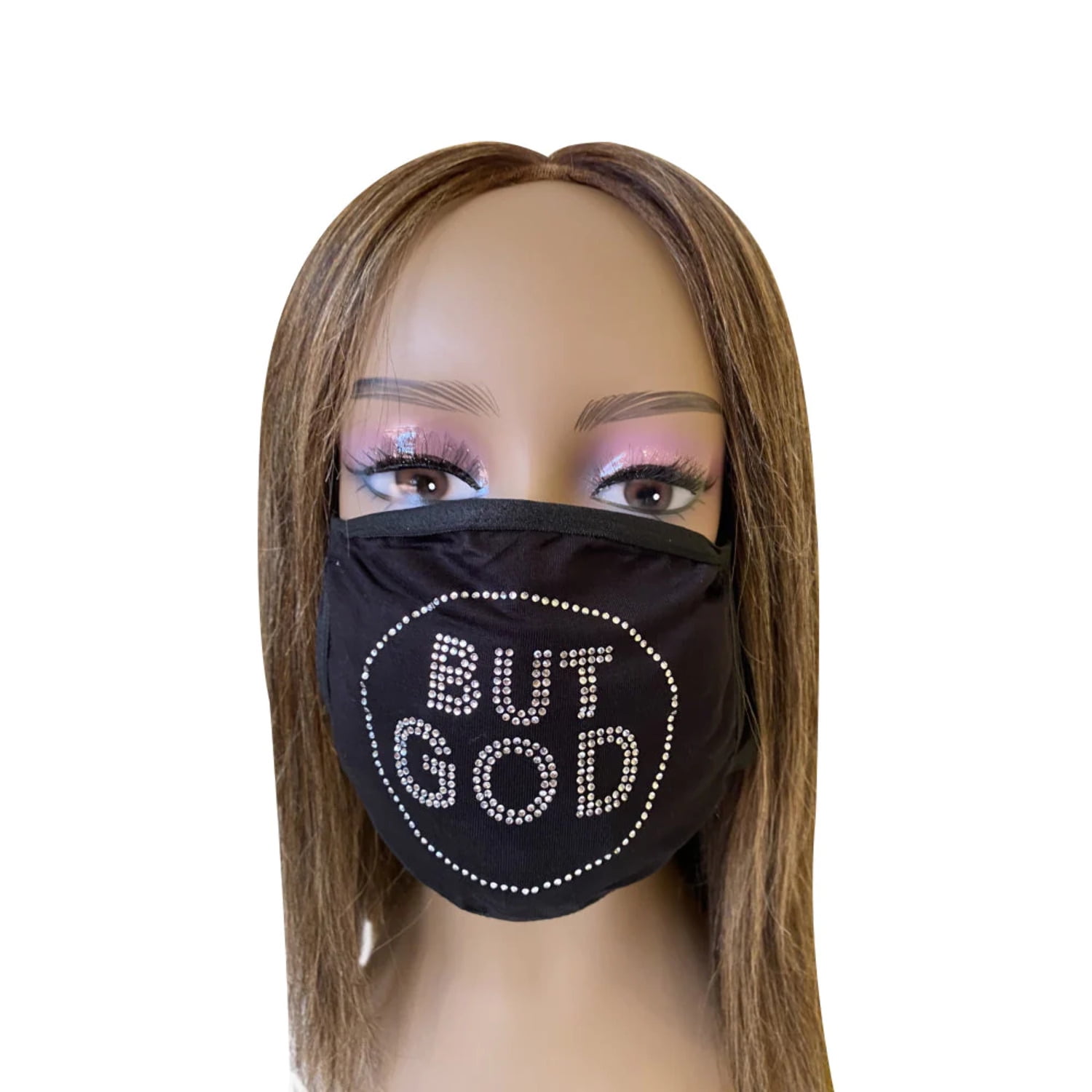 But God Christian Bling Face Mask - Walmart.com
