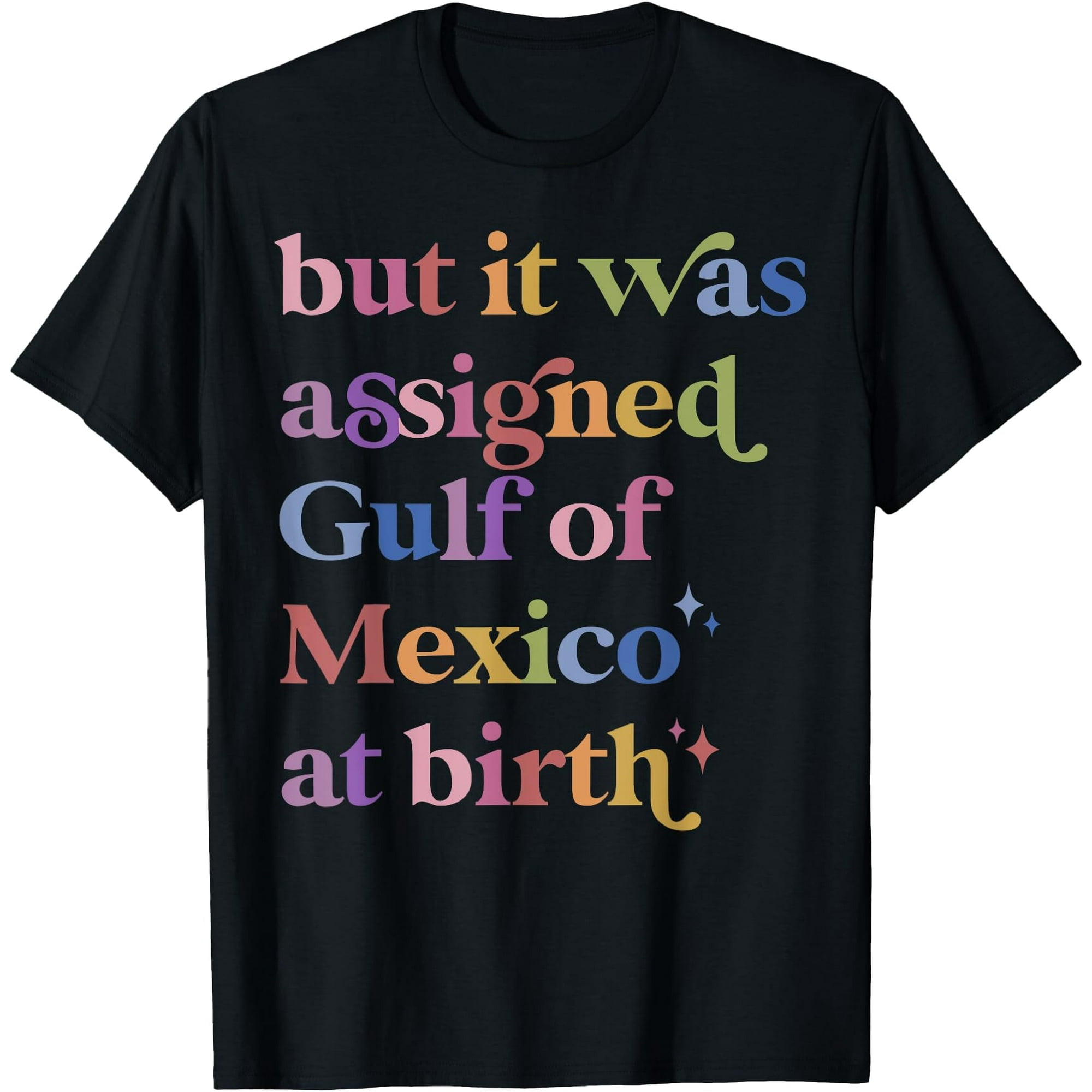 But It Was Assigned Gulf of Mexico at Birth T-Shirt,Black tee - Walmart.com