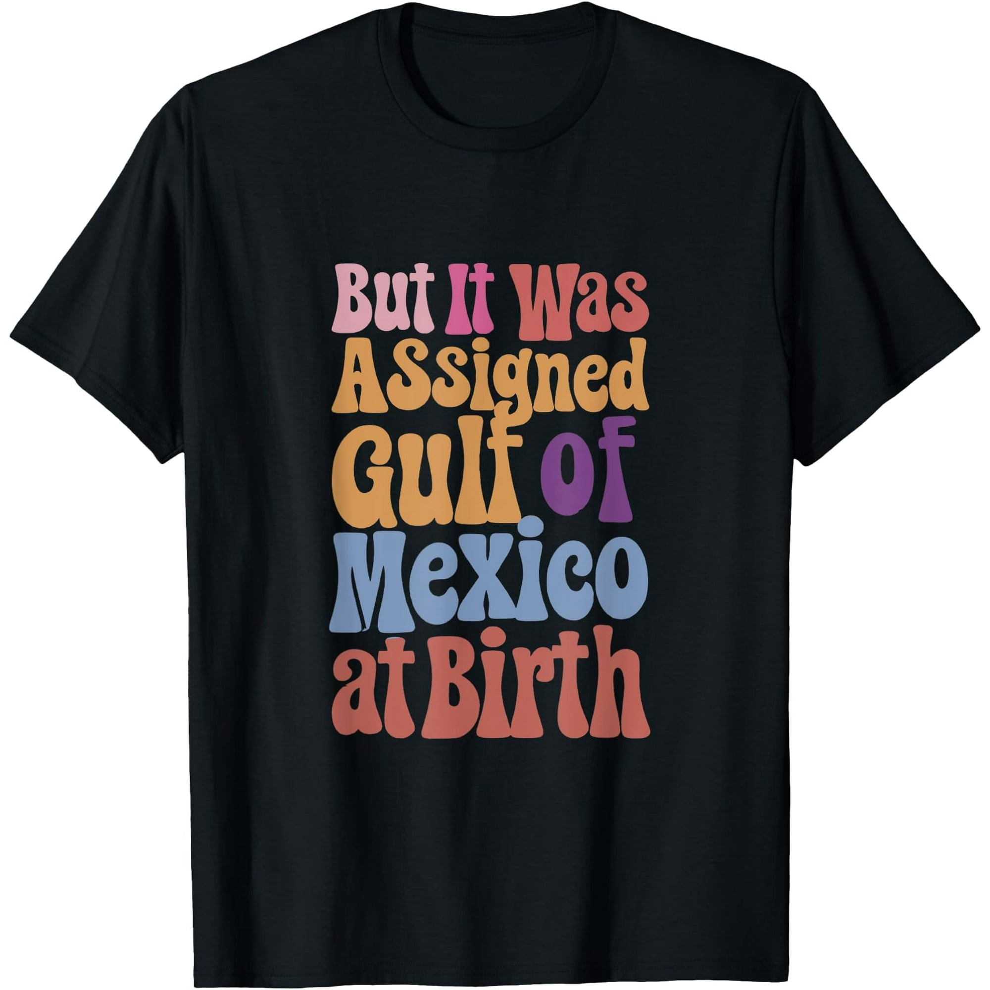 But It Was Assigned Gulf of Mexico at Birth T-Shirt,Black tee - Walmart.com