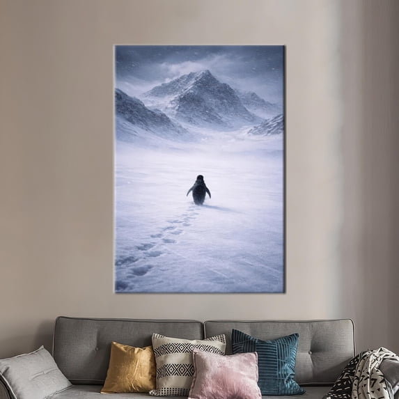 But Why Penguin Poster, Nihilist Animal Decor, Unframed Paper Poster ...