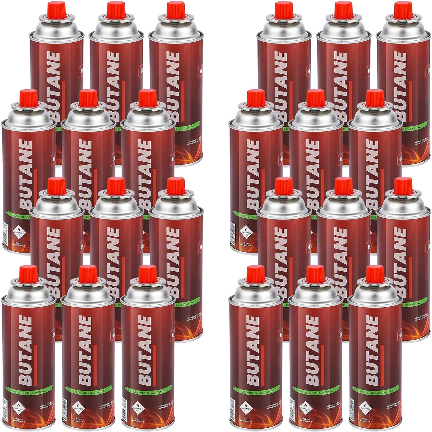 National Standard 8 oz Butane Fuel Canisters for Camping Stoves, UL ...