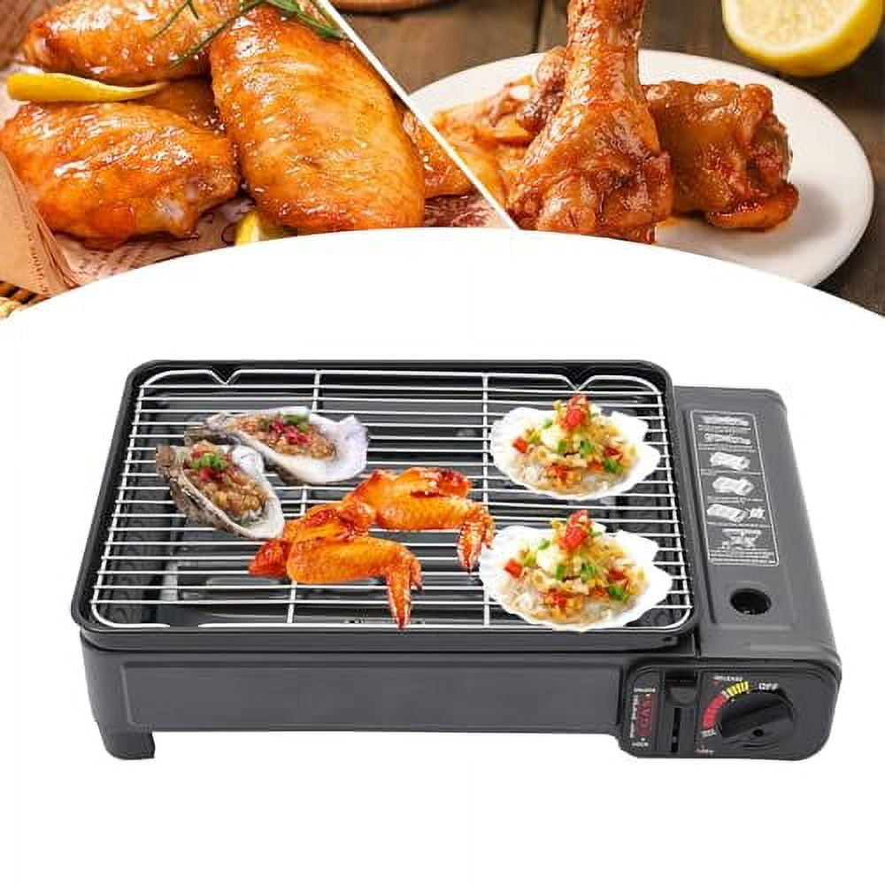 Butane Grill Stove, Portable Camping Grill Gas Stove with Stainless ...