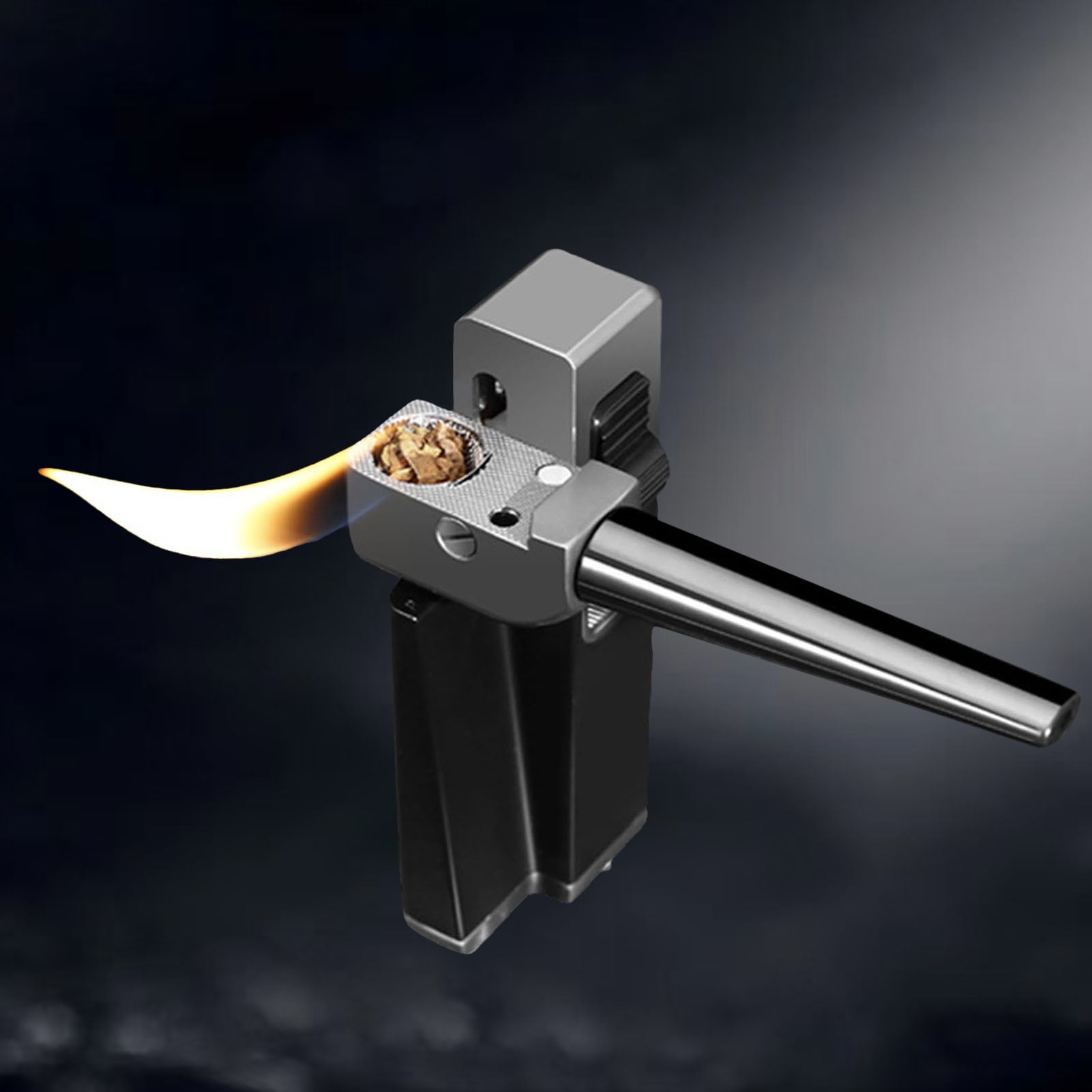 Butane Lighter, Outdoor Windproof Refillable Butane Lighter, Adjustable ...