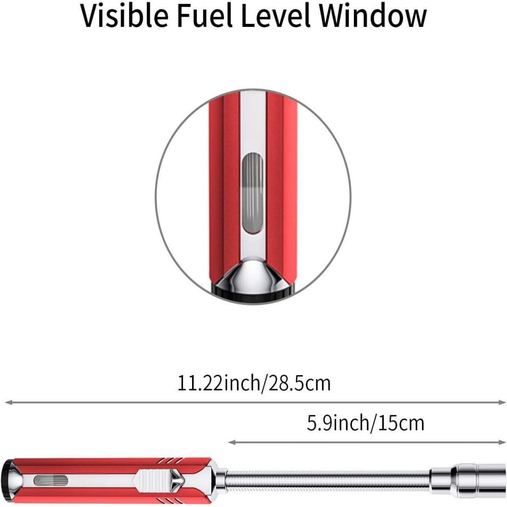 Butane Lighter Torch Long Lighter Refillable Adjustable Jet Flame ...