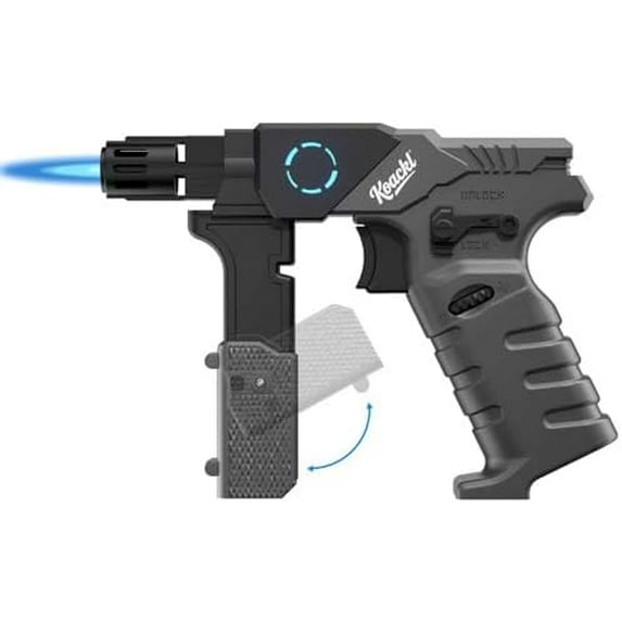 Butane Torch - Foldable Grip Kitchen Butane Torch with Safety Lock ...
