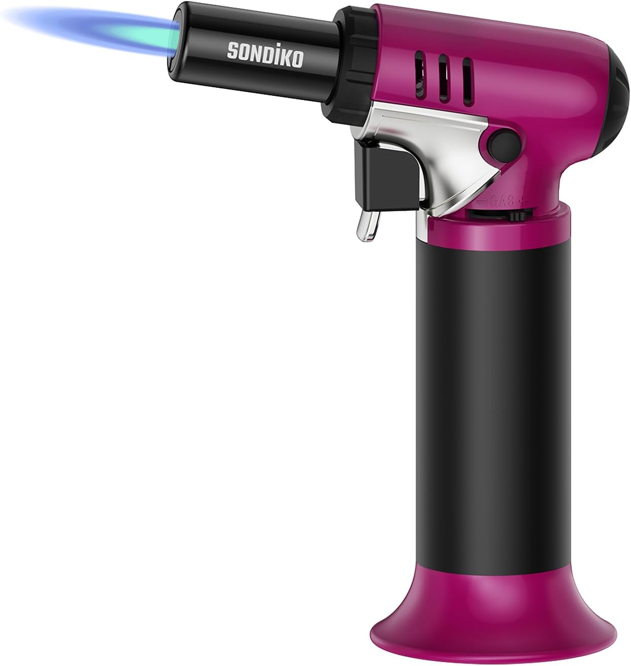 Butane Torch with Fuel Gauge S907, Refillable Soldering Torch Lighter ...