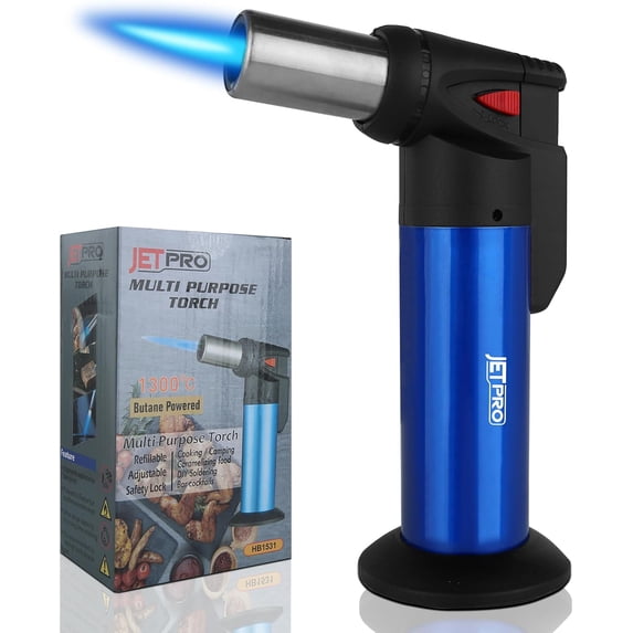 Butane Torch Lighter One-hand Operation Kitchen Cooking Torch for BBQ ...