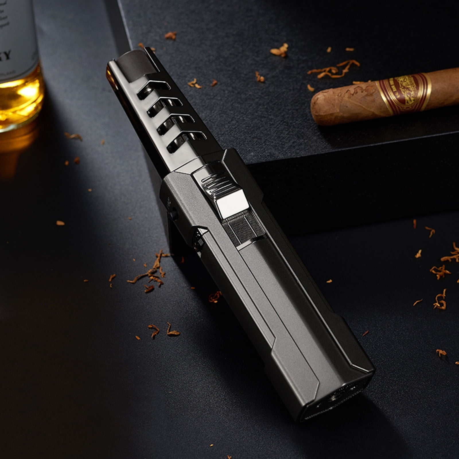 Butane Torch Lighter, Refillable 8-inch Pen Lighter, Adjustable Jet ...