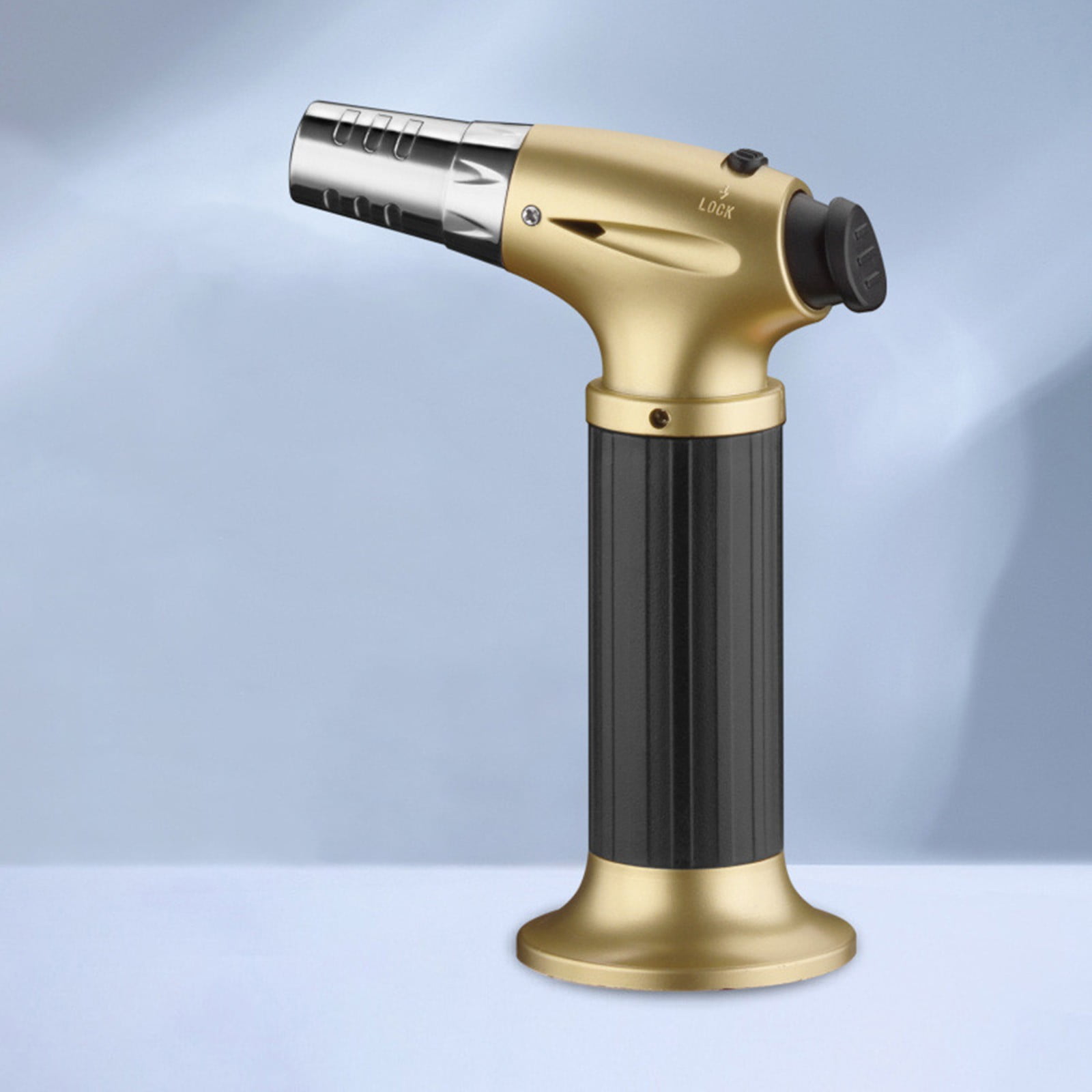 Butane Torch Lighter,Refillable Torch with Safety Lock,Continuous Flame ...