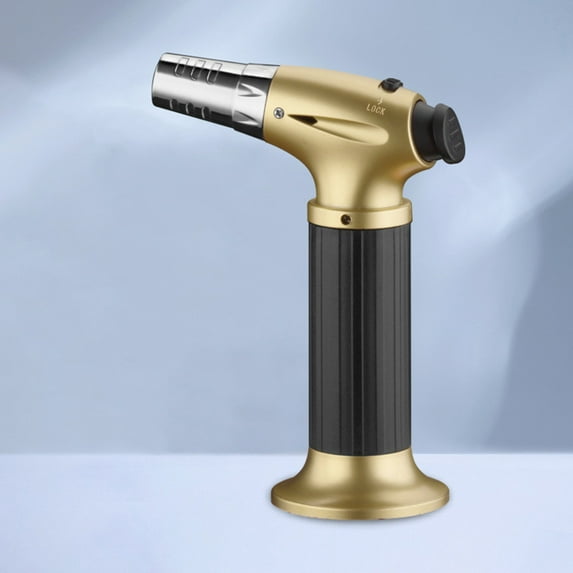 Butane Torch Lighter,Refillable Torch with Safety Lock,Continuous Flame ...