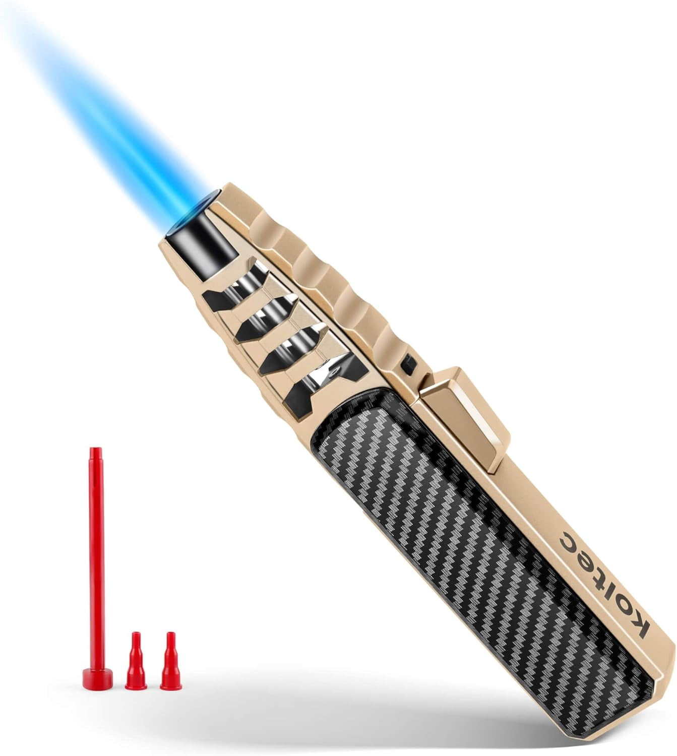 Butane Torch, Outdoor Windproof Cooking Torch Lighter, Refillable ...