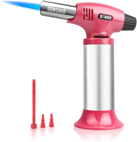 Butane Torch PS400, Culinary Kitchen Torch Refillable Blow Torch ...