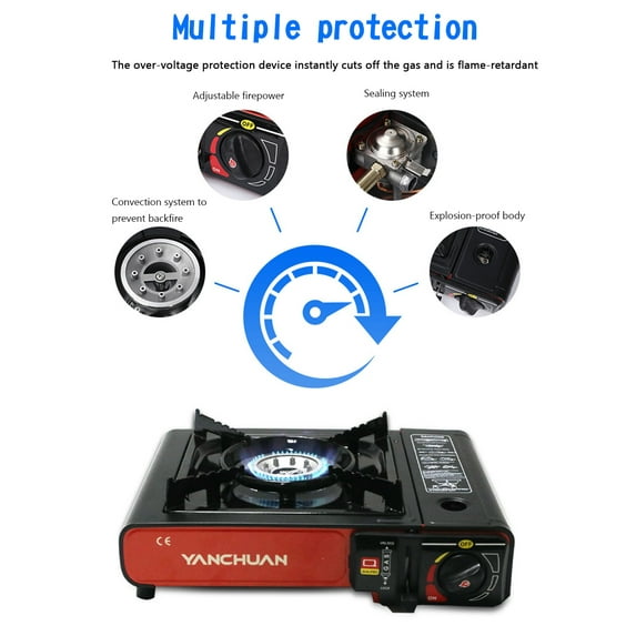 Captain Express Trading Inc. 1 Burner Butane Camping Stove - Walmart.com