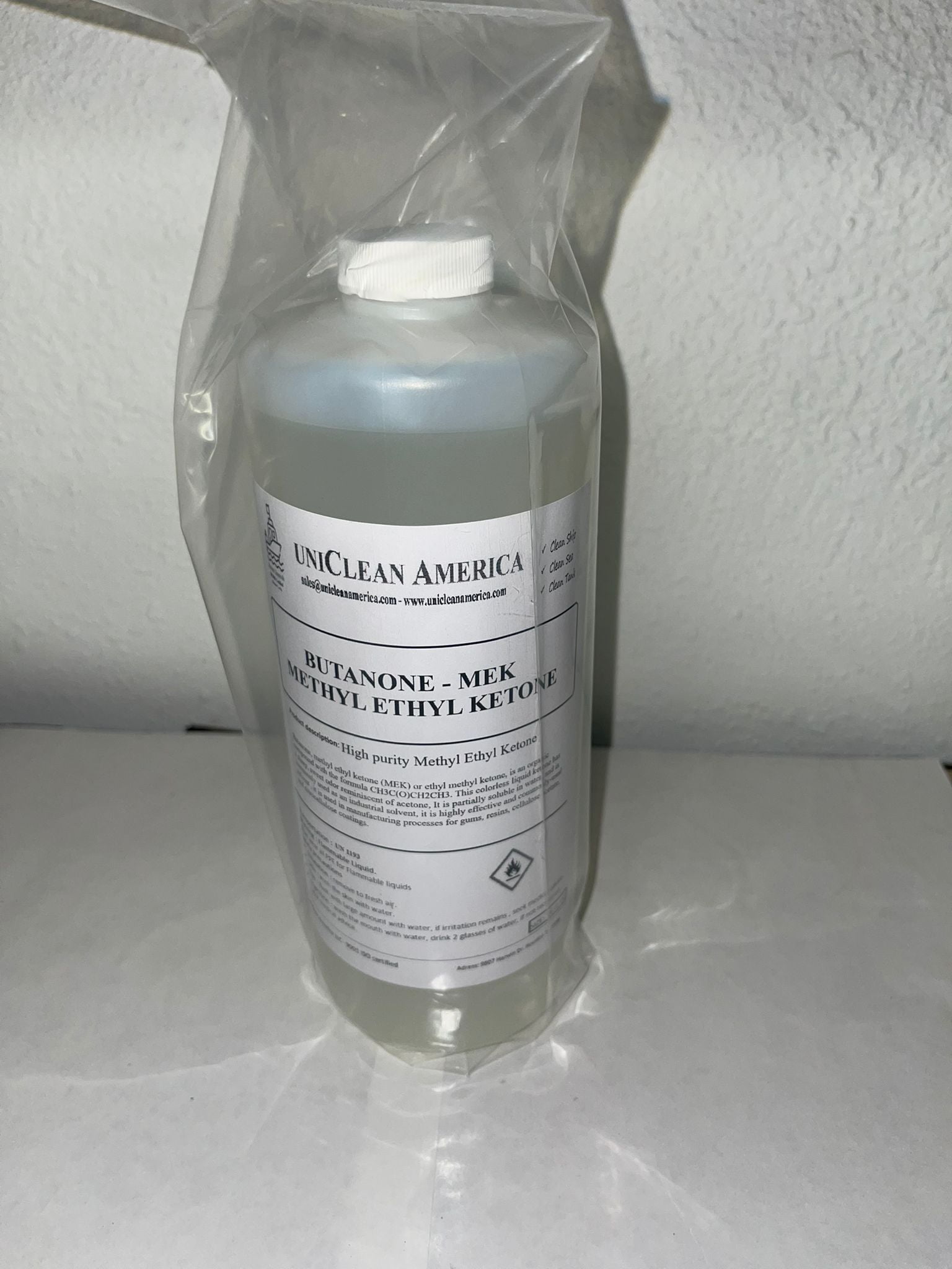 Butanone - UniClean America MEK Methyl Ethyl Ketone - Made in USA ...