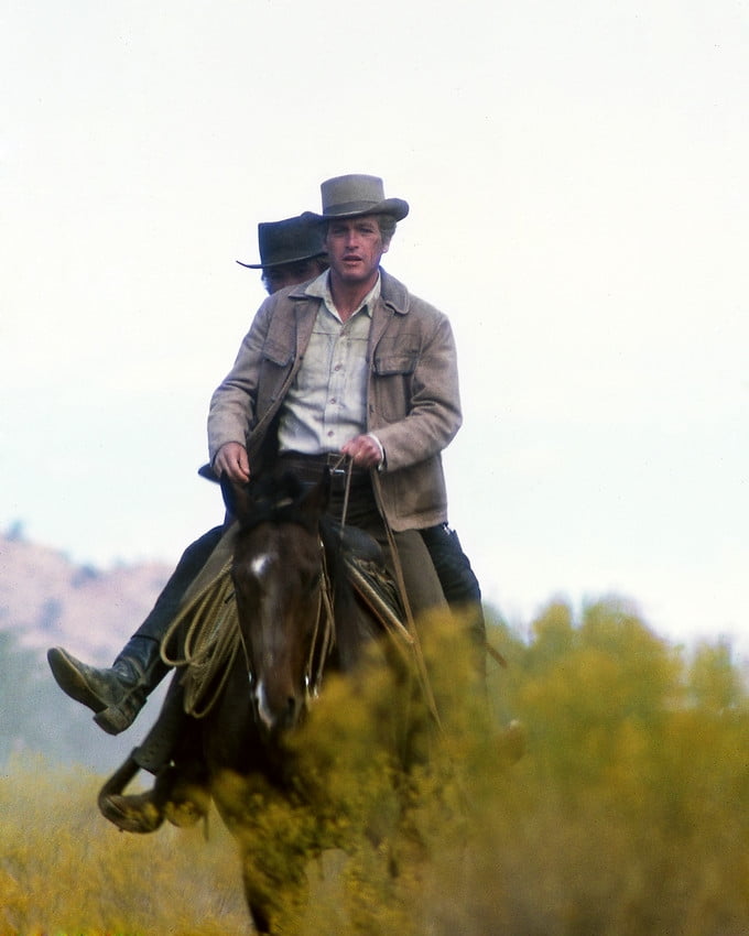Butch Cassidy & Sundance Kid Paul Newman Robert Redford on Horse ...