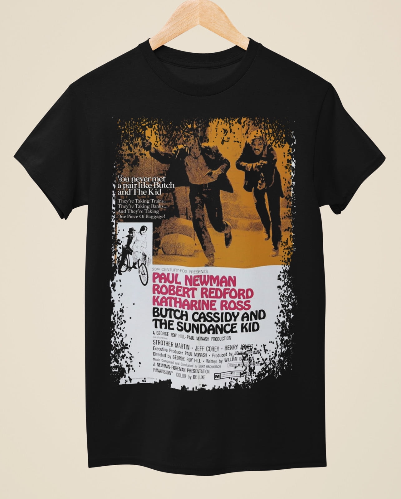 Butch Cassidy & The Sundance Kid - Western Movie Poster Unisex Black T ...
