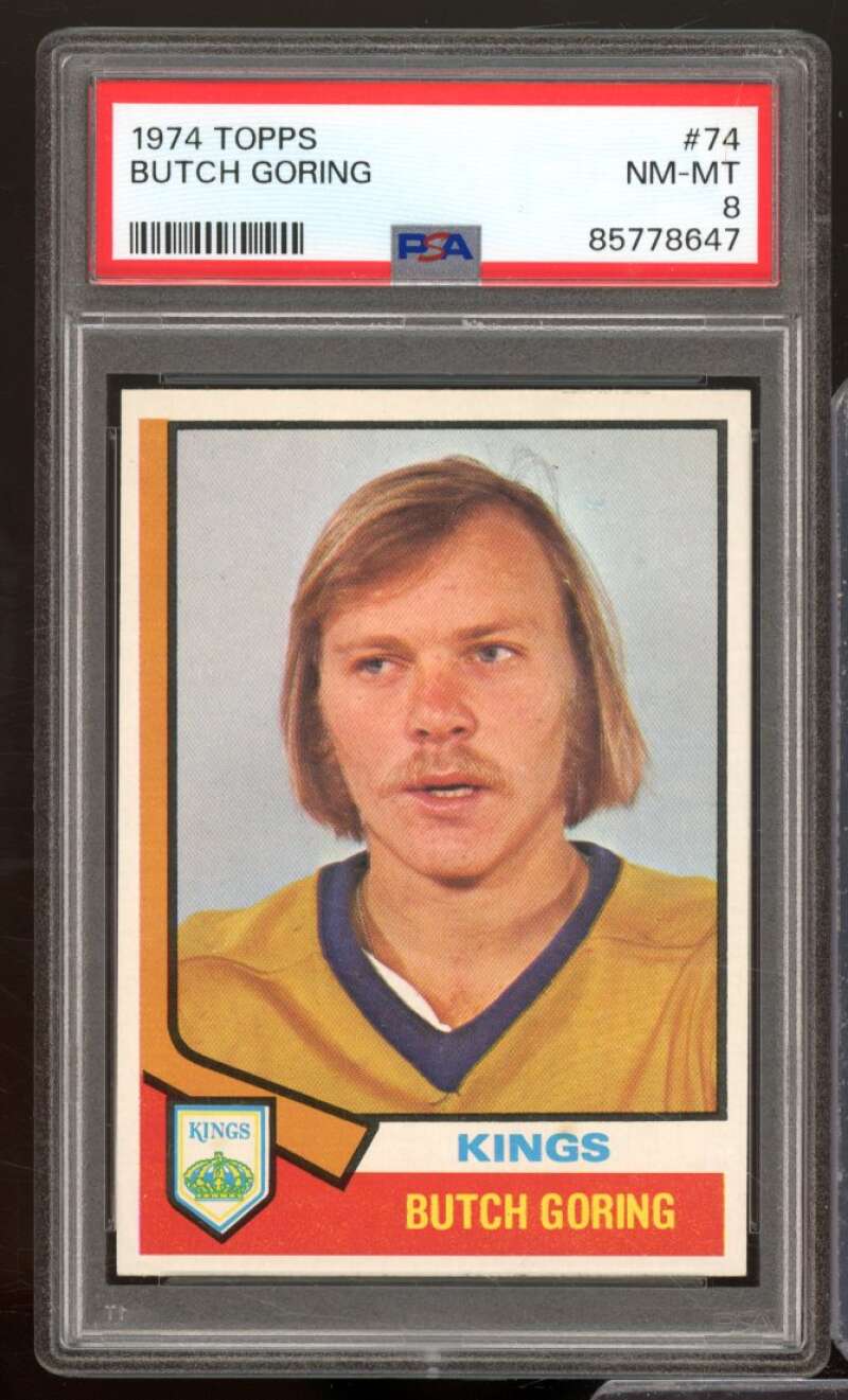 Butch Goring Card 1974-75 Topps #74 PSA 8 - Walmart Business Supplies
