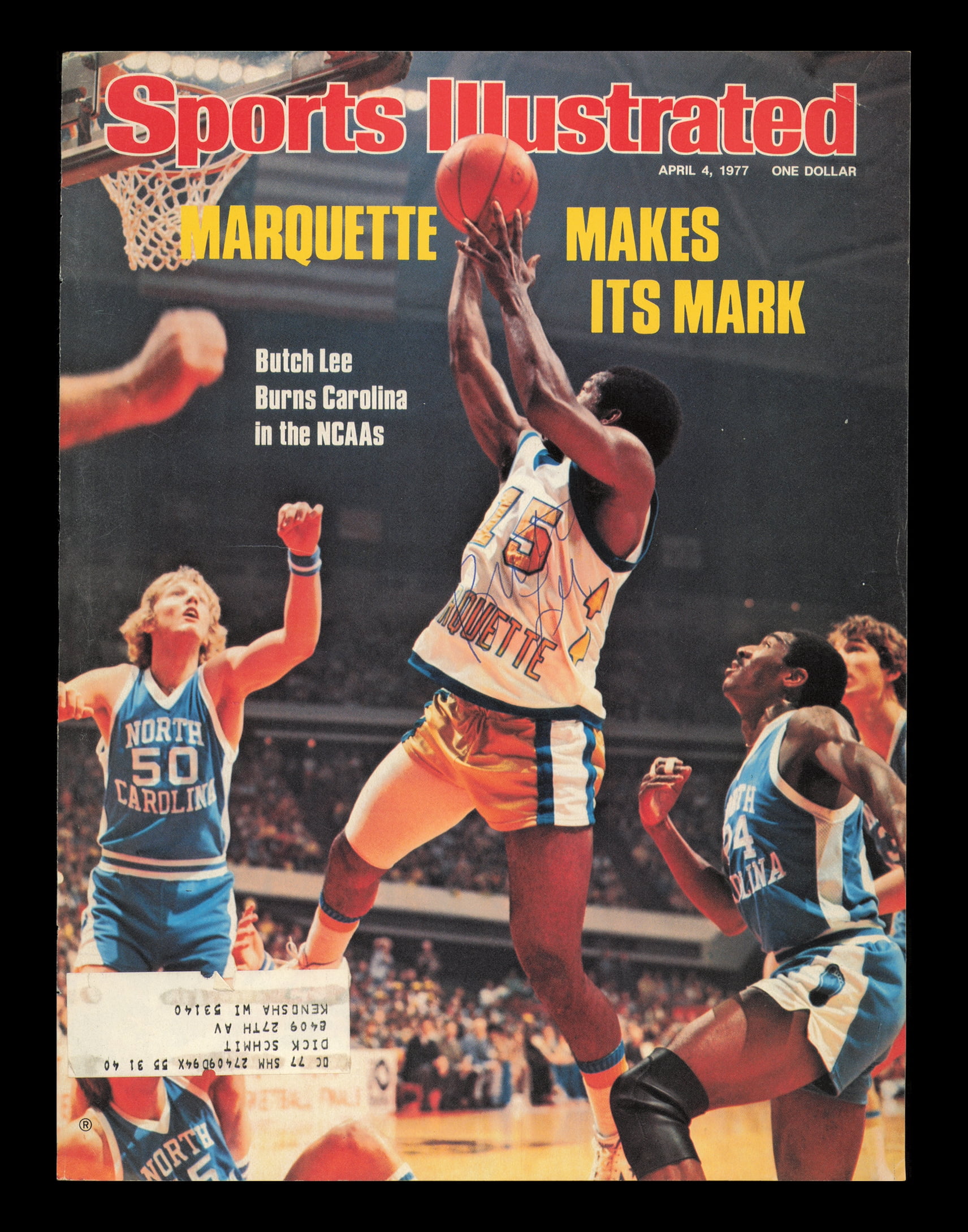 Butch Lee Autographed Sports Illustrated Cover Marquette SKU #238045 ...