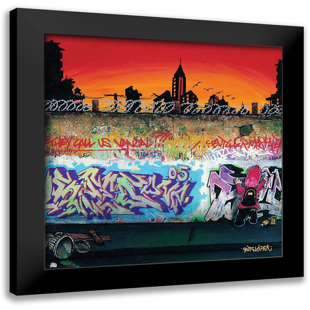Butch and Pea 15x15 Black Modern Framed Museum Art Print Titled ...