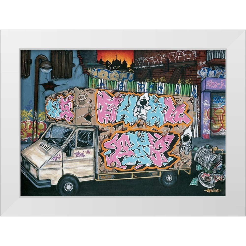 Butch and Pea 24x18 White Modern Wood Framed Museum Art Print Titled ...