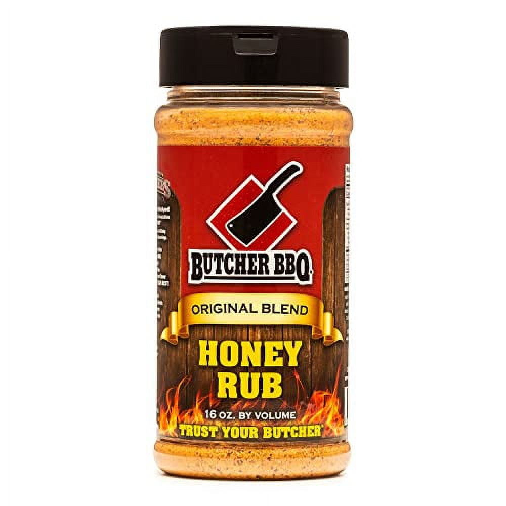 Butcher BBQ Honey Rub | 16 Oz | World Championship Winning Formula ...