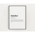 Butcher Definition Meaning, Wall Art, Definition Print, Home Decor ...