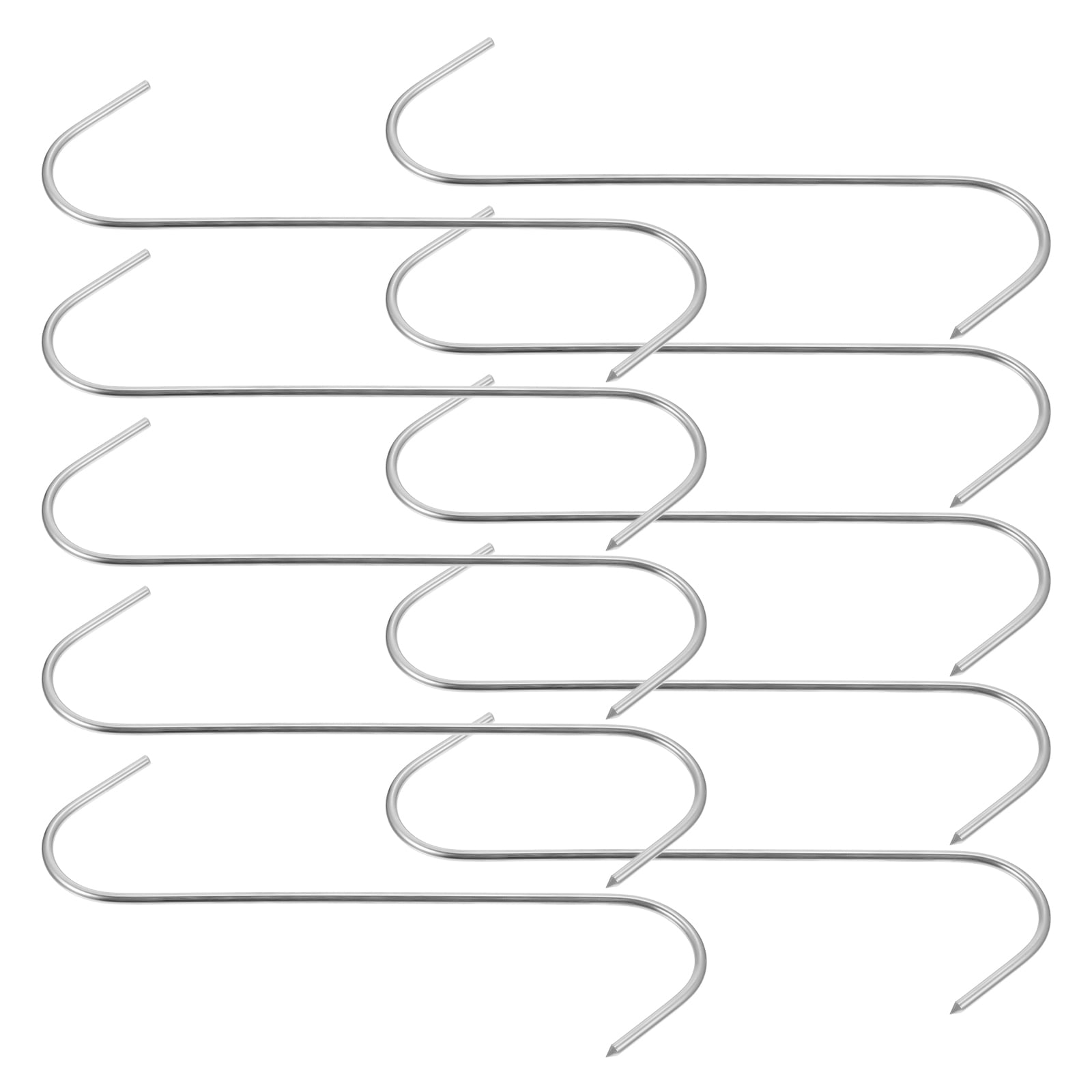 Butcher Hook Stainless Steel Wall Shaped Hooks 10pcs for Sausage Bacon ...