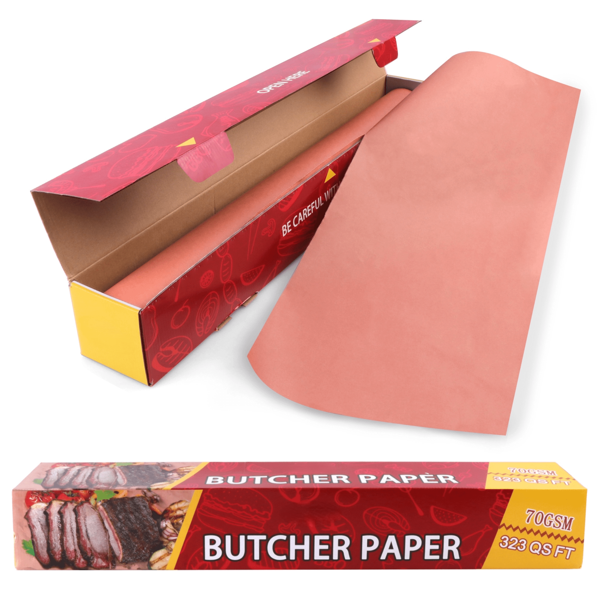 Butcher Paper Roll for Smoking Meat - 24 Inch x 165 Feet Food-Grade ...