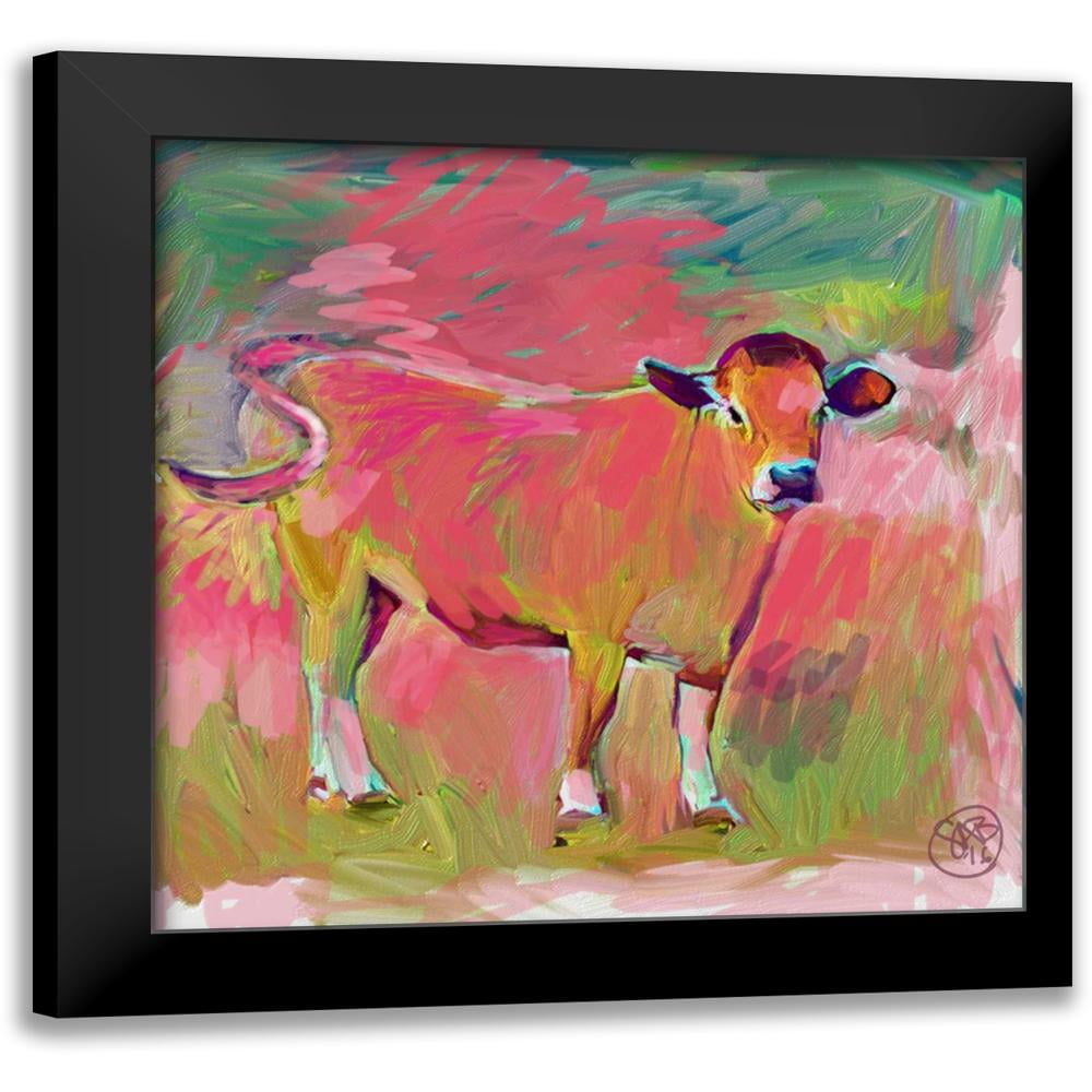 Butcher, Sarah 20x20 Black Modern Framed Museum Art Print Titled - Pink ...