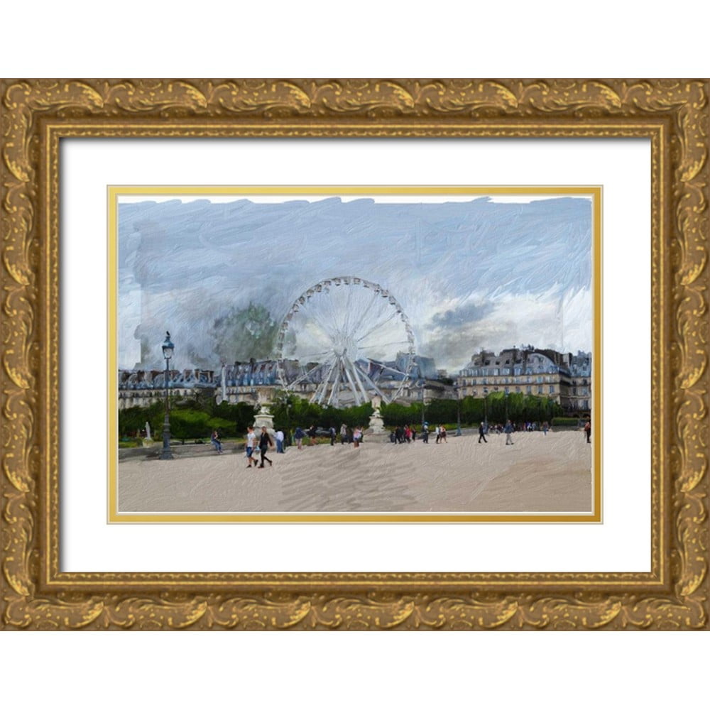 Butcher, Sarah 24x17 Gold Ornate Wood Framed with Double Matting Museum Art Print Titled - Paris ...