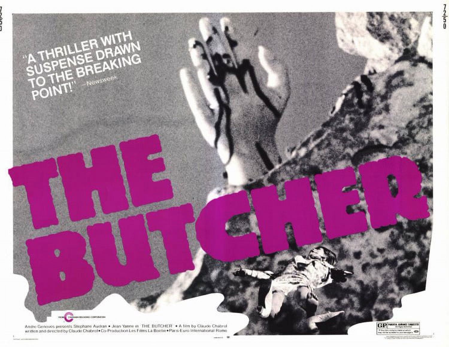 Butcher - movie POSTER (Style A) (11" x 14") (1972) - Walmart.com