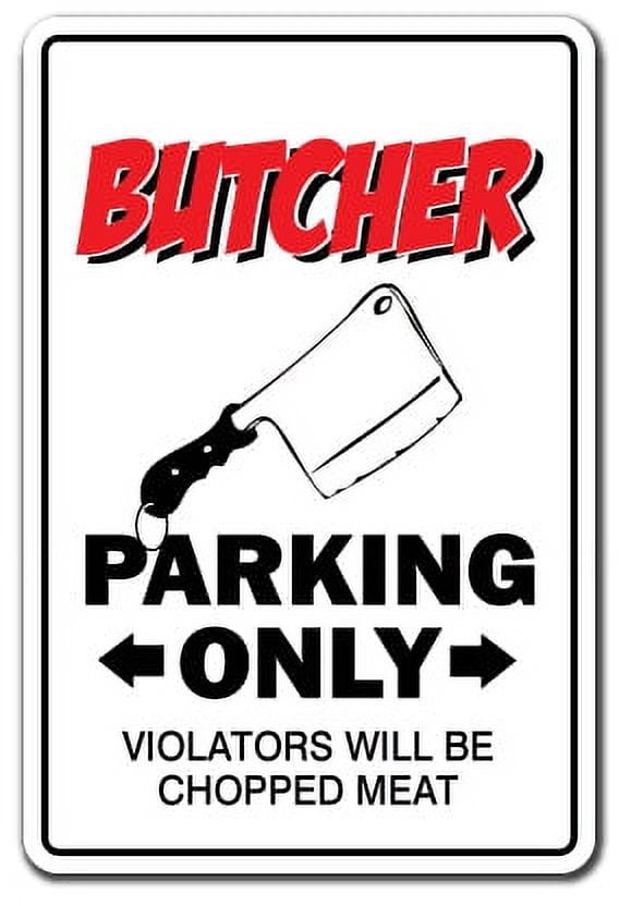 Butcher novelty sticker | Indoor/Outdoor | Funny Home Décor for Garages ...