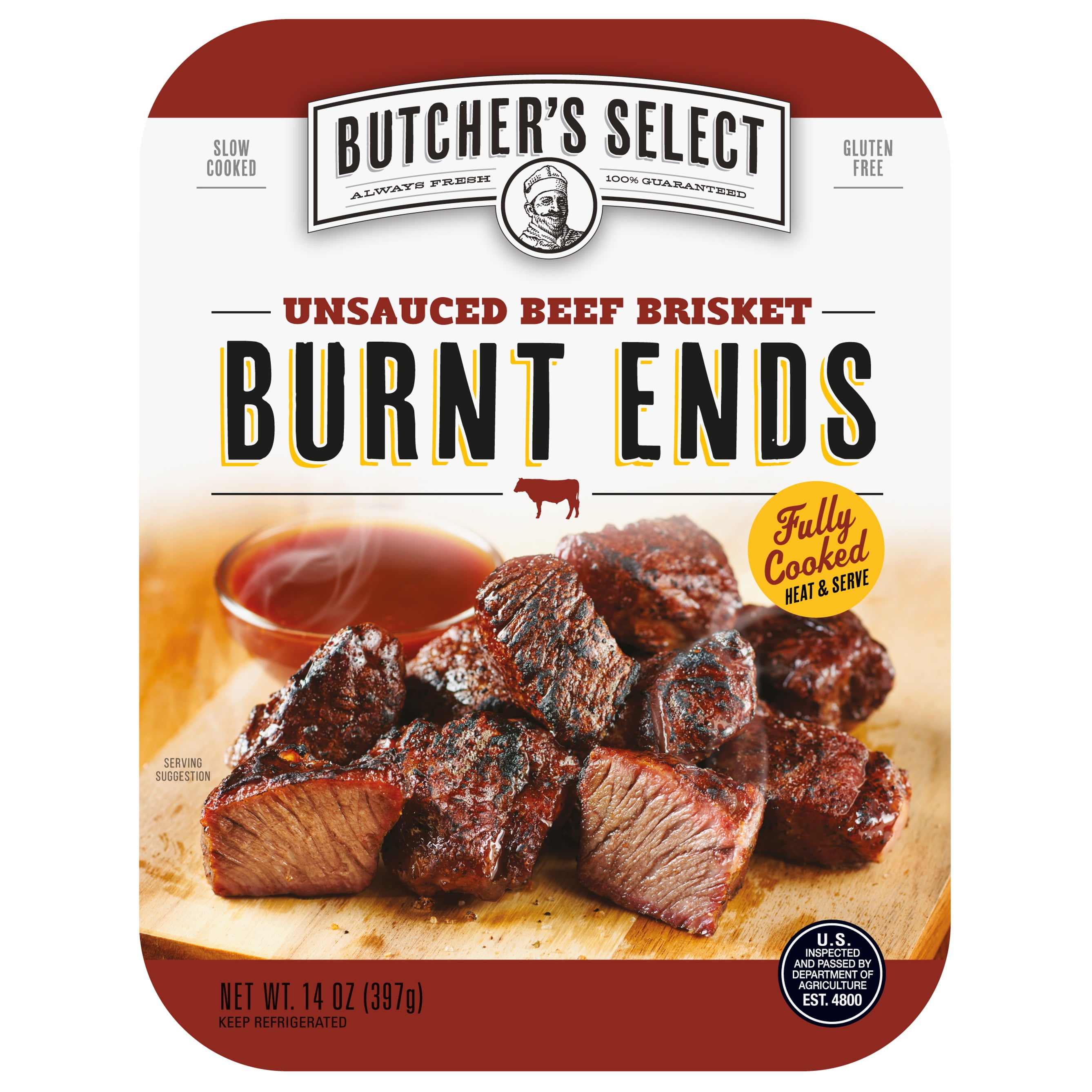 Butcher's Select 14 oz Burnt Ends Un-Sauced - Walmart.com