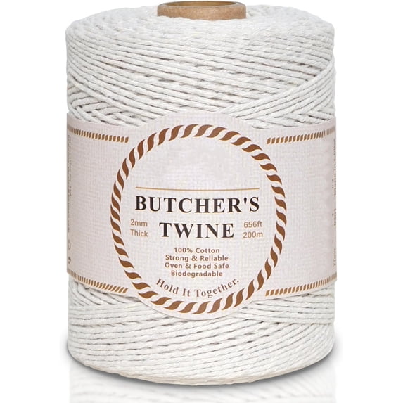 Butchers Twine for Cooking, Baking & Crafts - Food Safe Kitchen Twine ...