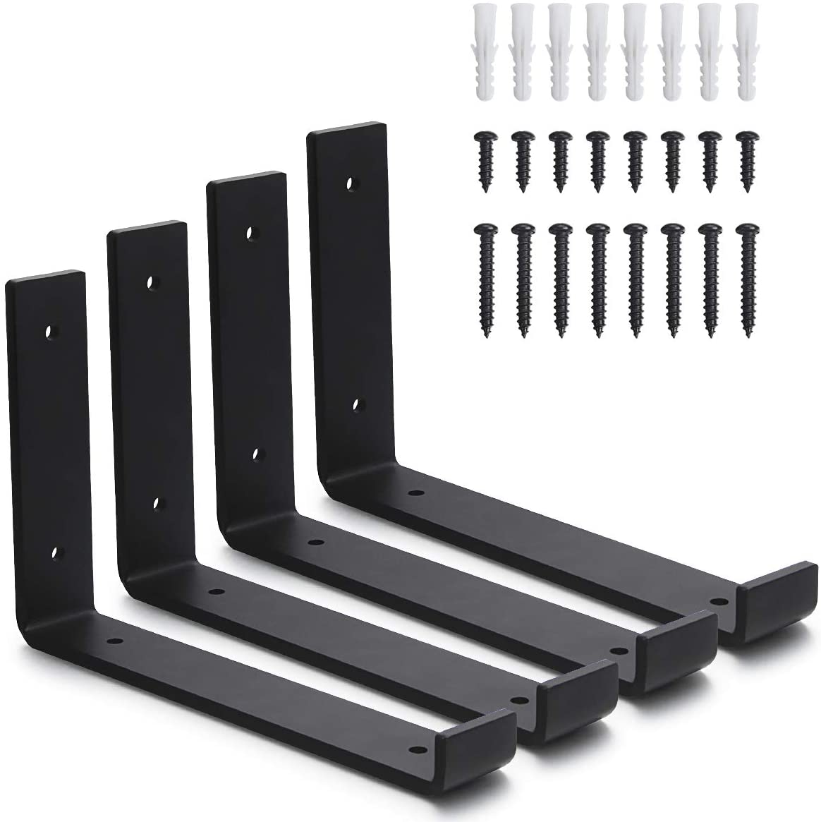 Stanley Hardware 218974 10" x 12" Black Utility Shelf Brackets ...
