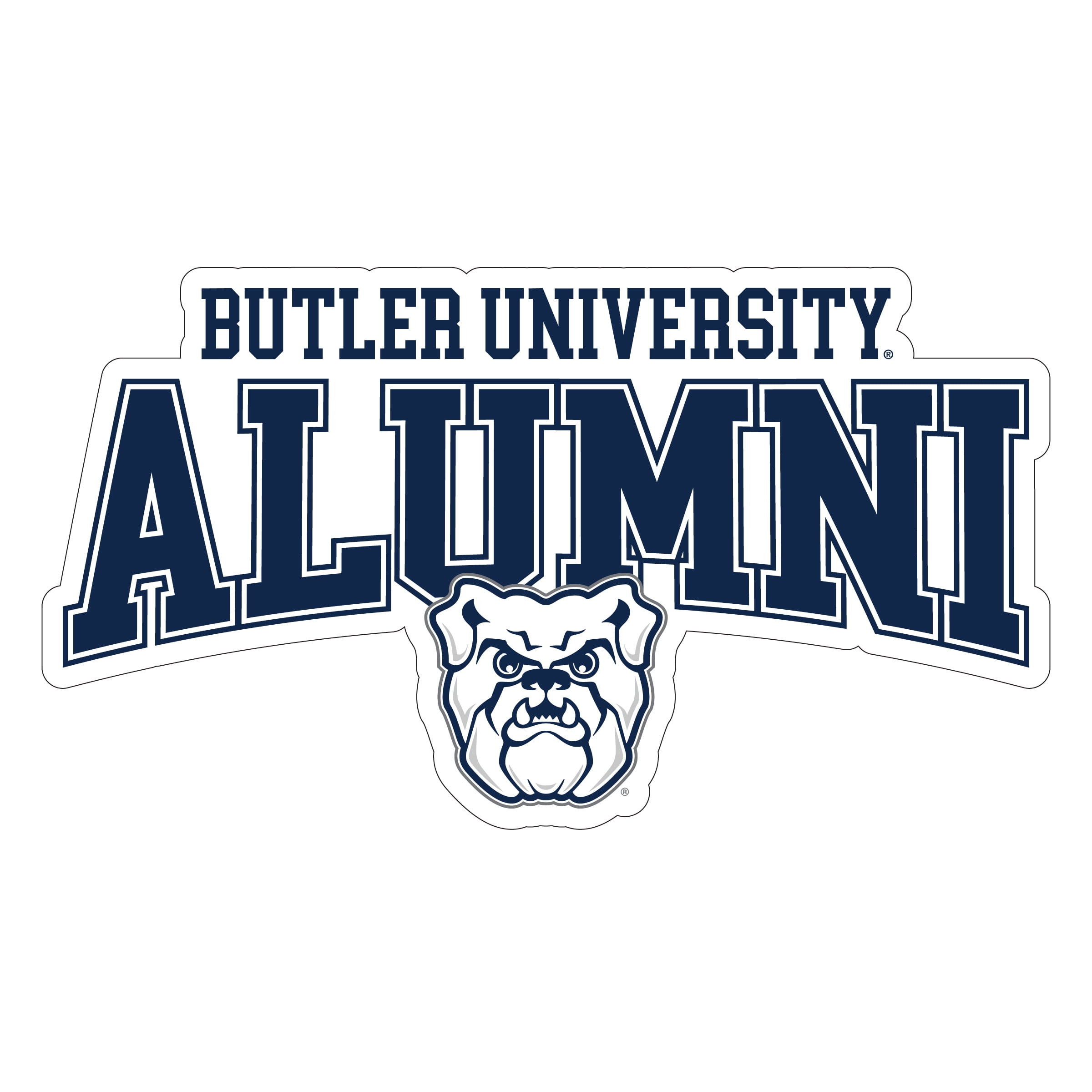 Butler Bulldogs Laser Cut Alumni Vinyl Sticker - Officially Licensed (4 ...