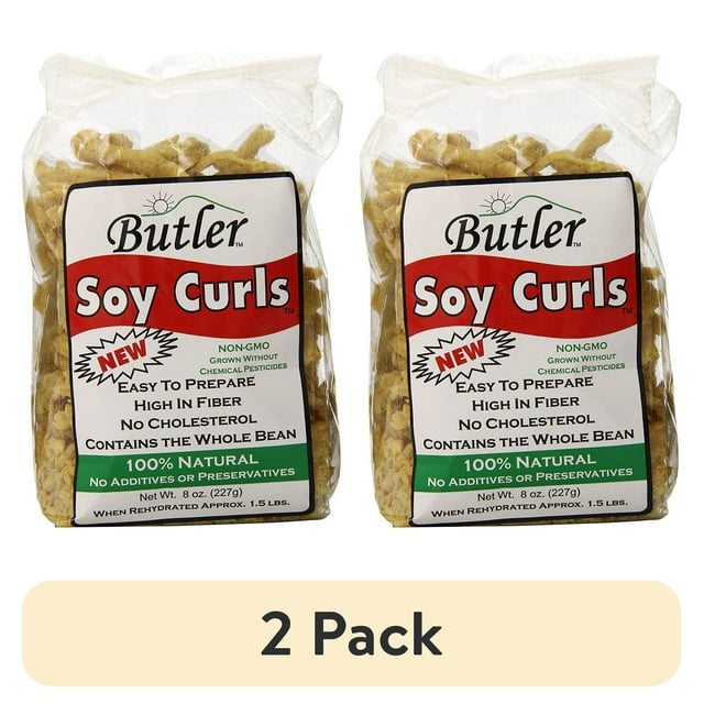 (2 pack) Butler Foods, Soy Curls, 8 Ounce - Walmart.com