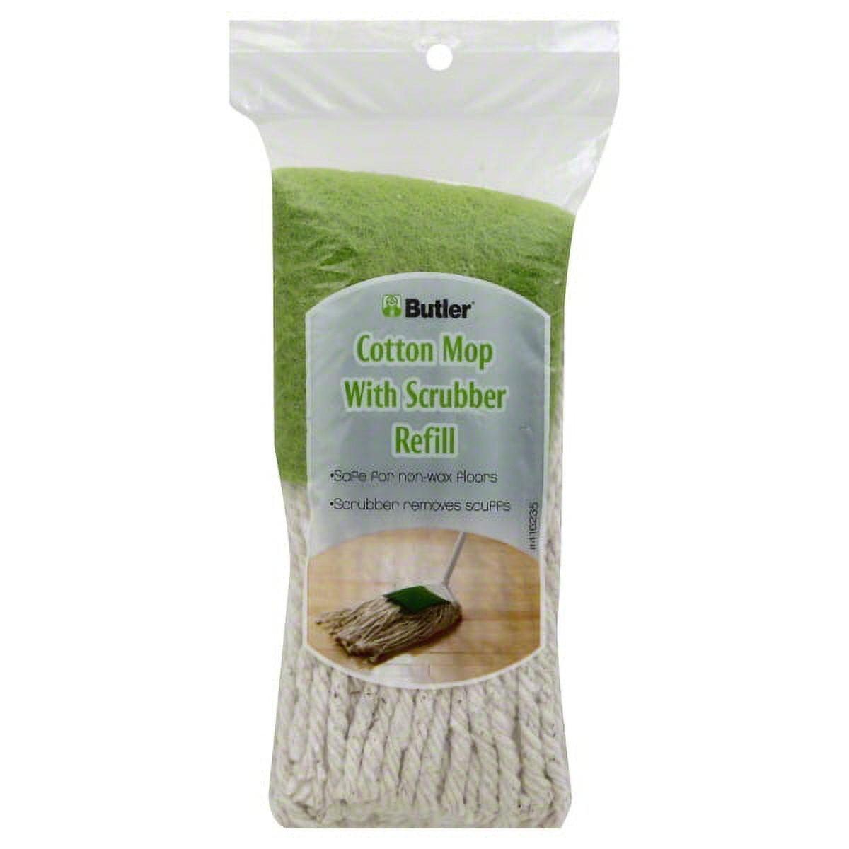 Butler Home 416235 Cotton Mop with Scrubber Refill - Walmart.com